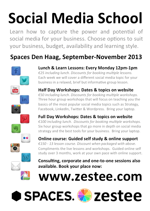 Launch of the new Zestee Social Media School – Zestee