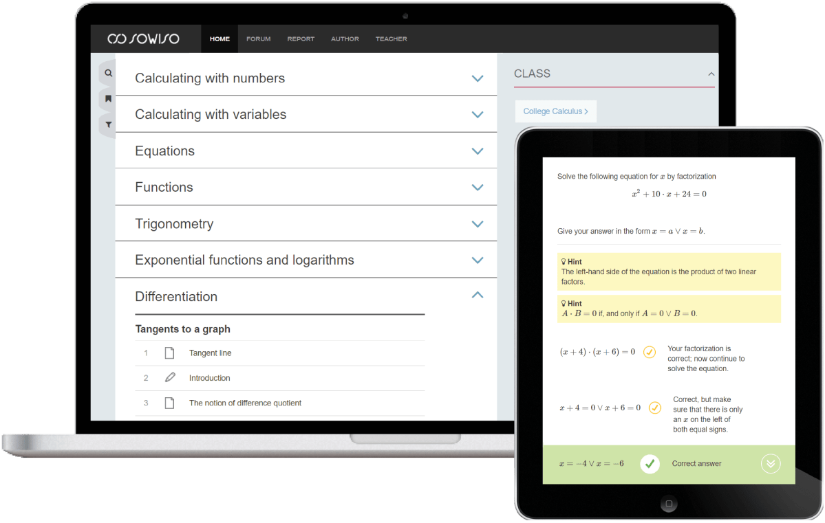 SOWISO: Science and Maths elearning platform for higher education – Zestee